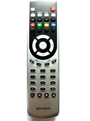 JOHN LEWIS 4-in-1 TV FREEVIEW BOX DVD VCR REMOTE CONTROL | eBay UK