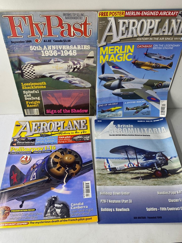 25 Vintage Aviation Magazines Bundle Aeroplane FlyPast Air Enthusiast ...