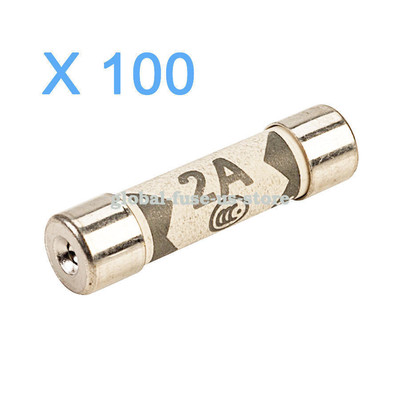 100Pcs Bussmann 250V 2A BS1362 Ceramic Fuse 6mm x 25mm RoHS | eBay