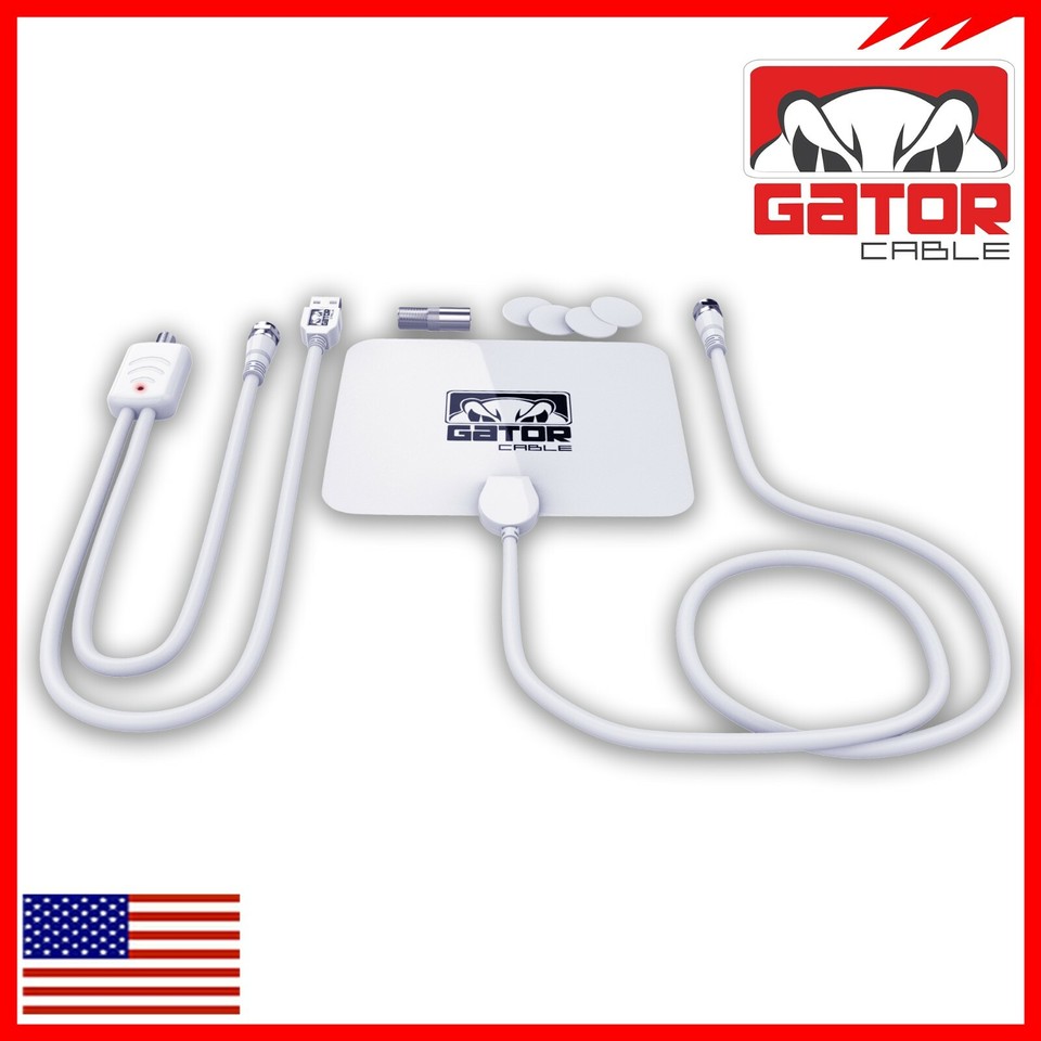 Digital TV Antenna HDTV 4K 1080p Indoor Amplifier 3600 Miles Long ...