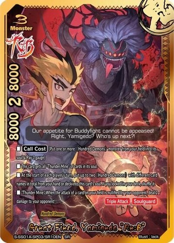 Future Card Buddyfight Great Fiend, Yamigedo "Re:B" S-SS01A-SP03/SR10EN ...