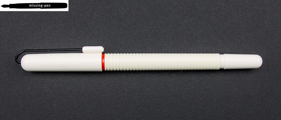 Rotring Older Altro Cartridges Fountain Pen in White with Tubular - nib ...