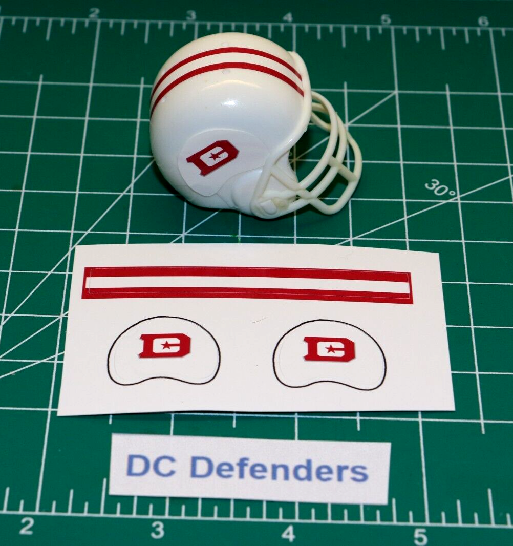 2024 UFL 2023 / XFL DC Defenders *DIECUT DECALS* & Football Gumball ...