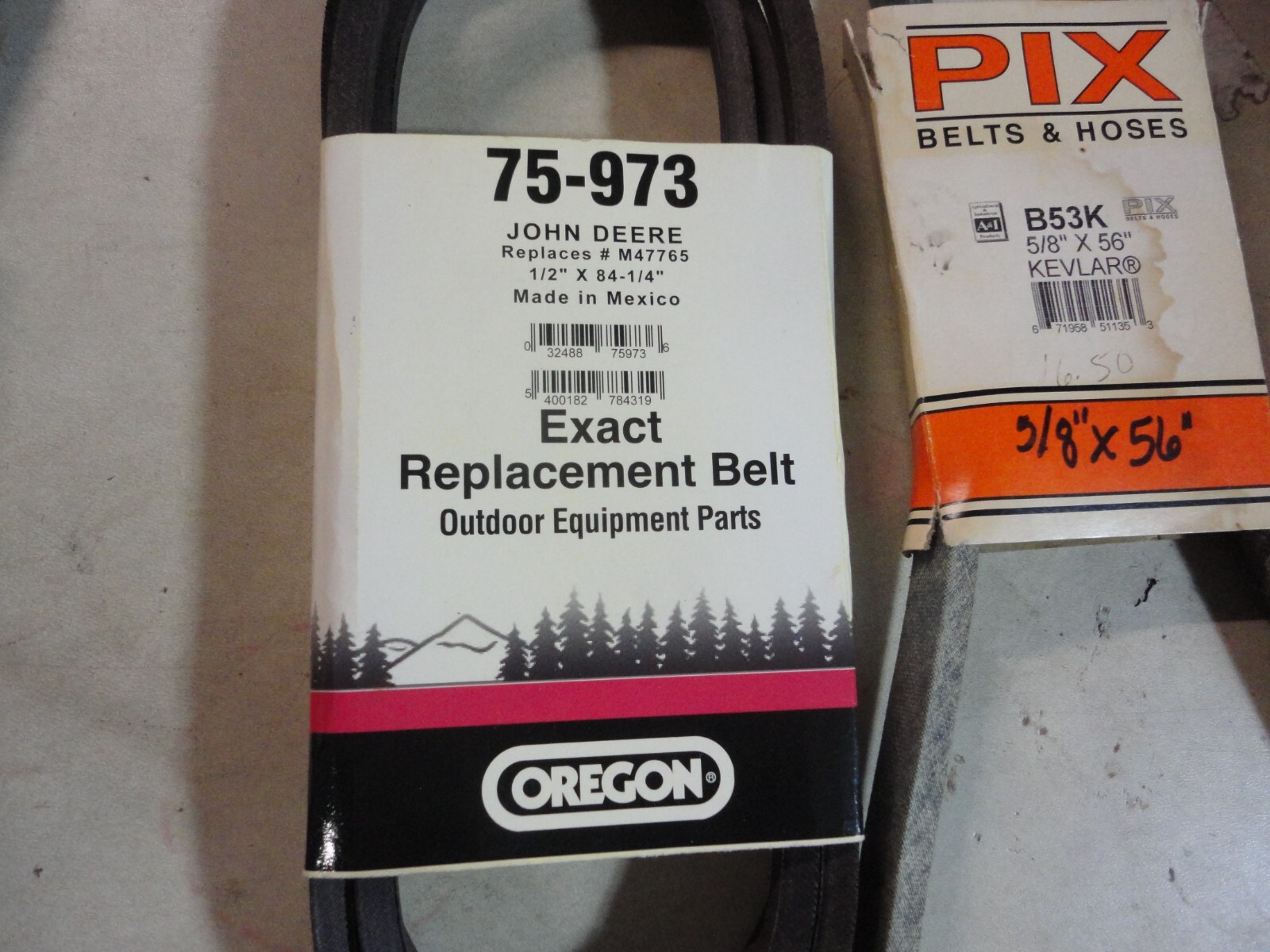 ONE NEW OREGON BELT 75-973 Replaces JOHN DEERE M47765 | eBay