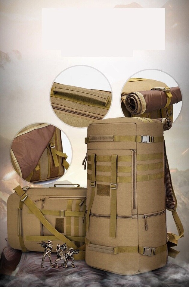 Military Tactical Army Backpack Rucksack Camping Hiking Trekking ...