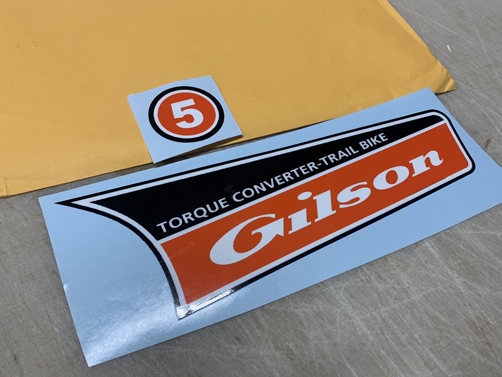 GILSON minibike mini bike decals wards sticker chain guard torque trail ...