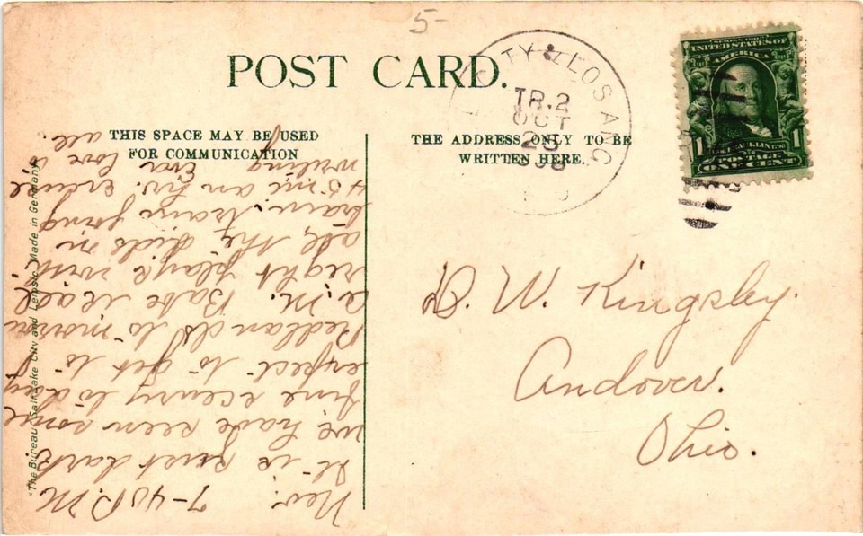 Vintage Postcard- Lake Blanche, Wasatch Mountains, UT. | eBay