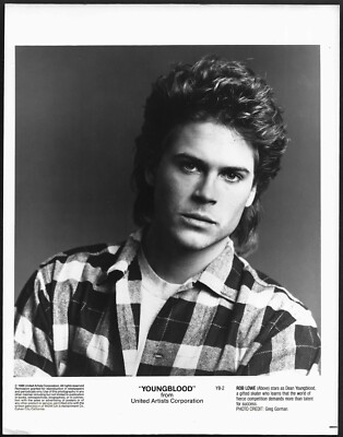 Rob Lowe Original 1980s Movie Promo Portrait Photo Youngblood | eBay