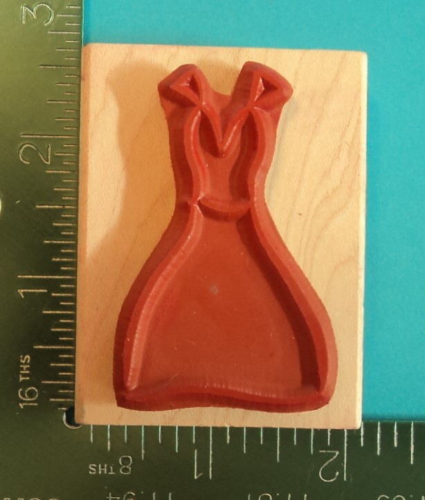 WOMANS DRESS Rubber Stamp by Peddlers Pack | eBay