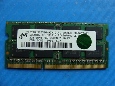 Macbook Pro A1286 Micron 2GB PC3-8500S SO-DIMM Memory RAM ...