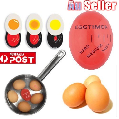 Egg Shaped Boiled Egg Timer Color Charging Heat Sensor Kitchen Gadget ...