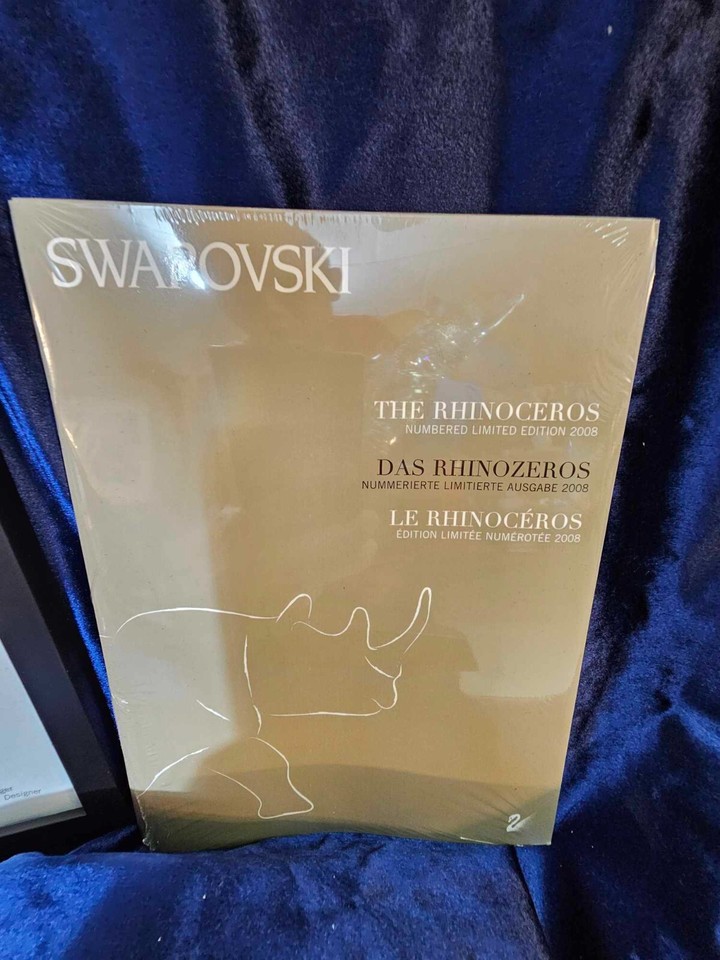 Swarovski Limited Edition 2008 Large "RHINOCEROS" 945461 Crystal ...
