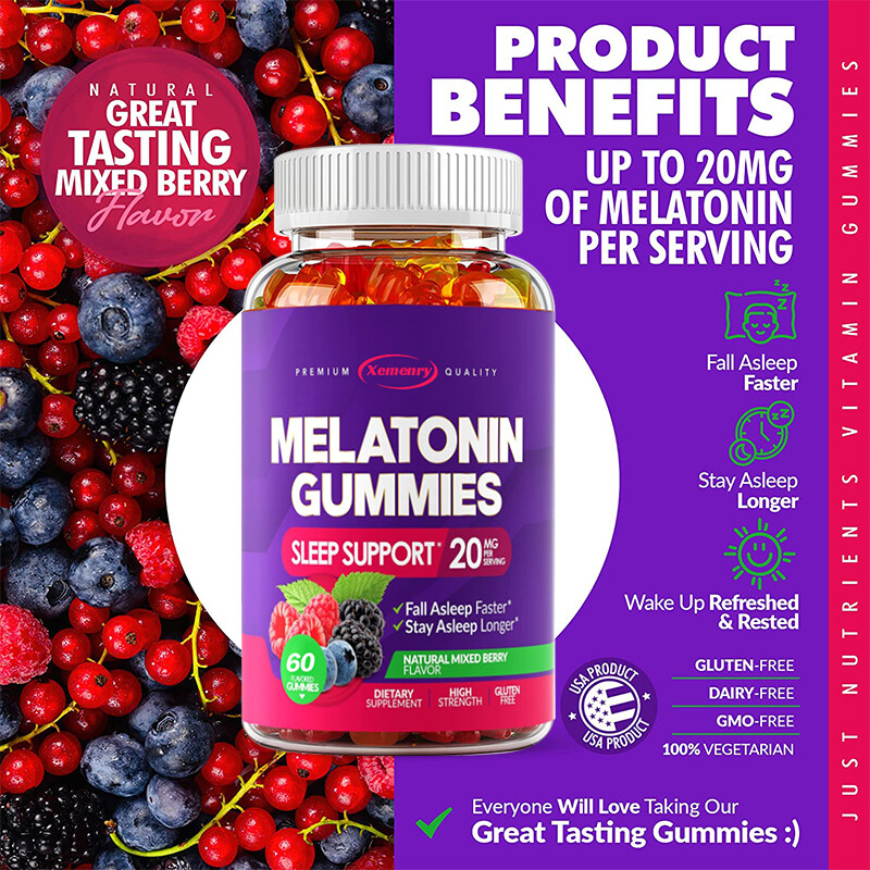 Melatonin Gummies 20mg Sleep Aid Fall Asleep Faster Extend Sleep melatonin-gummies-20mg-sleep-aid-fall-asleep-faster-extend-sleep