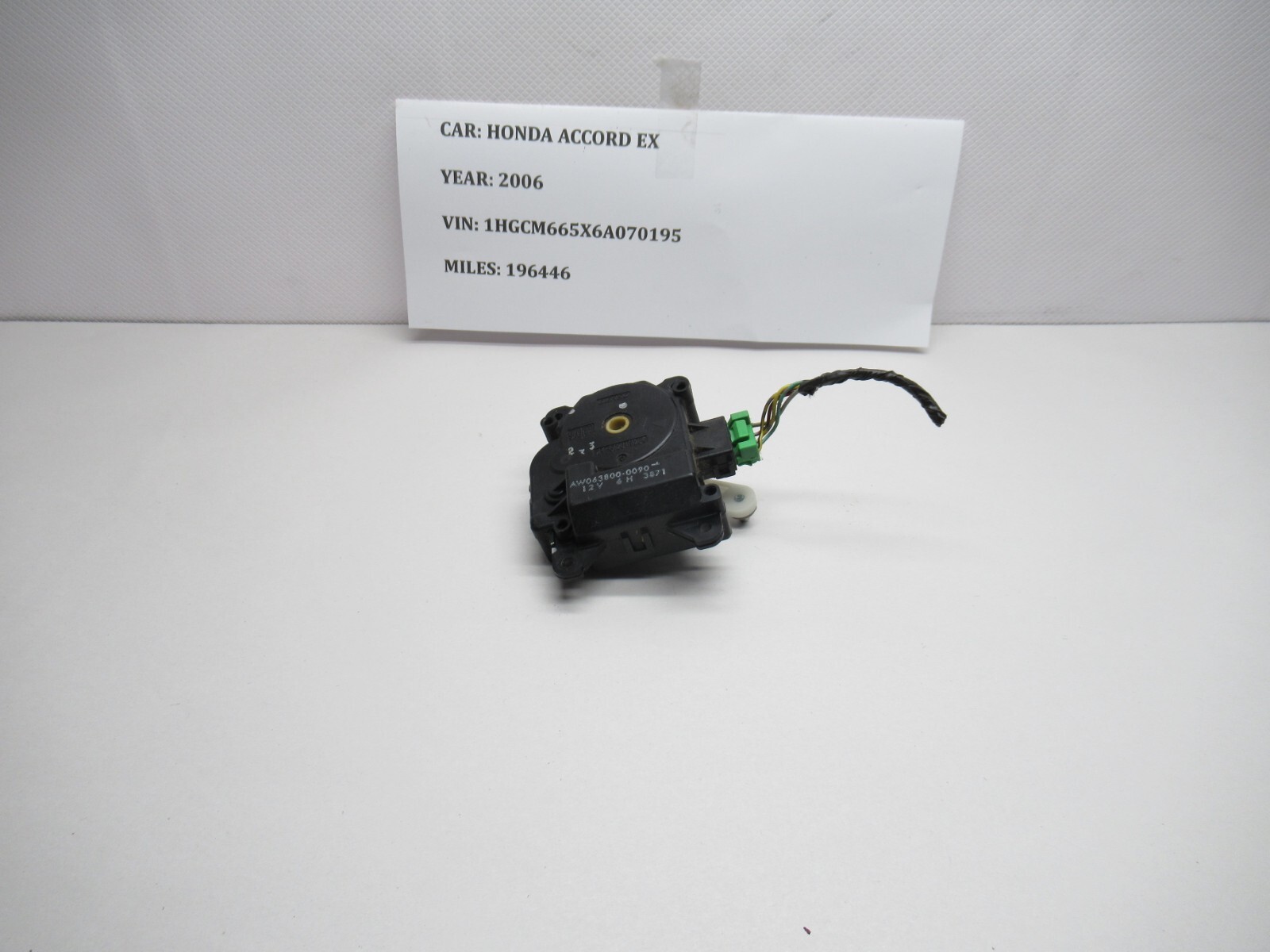 2007 Honda Accord A/c Heater Blend Door Flap Actuator OEM Aw063800-0090 ...