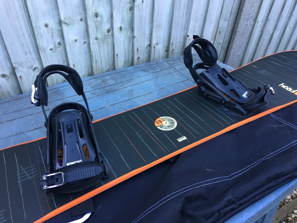 HEAD 4D 63 Come Ride with Us 163cm Snowboard plus SALOMON Bindings ...