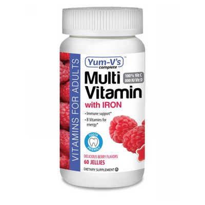Multivitamine avec Fer pour Adultes 60 Nombre Par Yum-V's | eBay