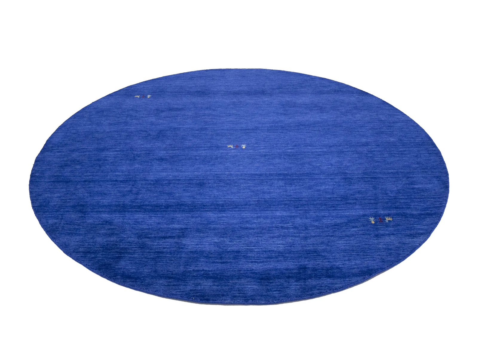 Blue Gabbeh Modern Round Rug 6X6 ft Tribal Plush Floor Carpet Living ...