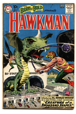 BRAVE AND THE BOLD #34-1st appearance of HAWKMAN / HAWKGIRL DC Comic ...