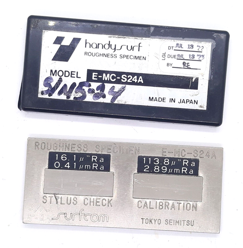 Tokyo Seimitsu Surfcom Roughness Specimen E-MC-S24A | eBay