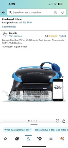 Maytronics Robotic Pool Cleaner Dolphin Nautilus CC Plus with Wi-Fi ...