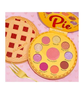 GlamLite Pie Makeup eyeshadow and blush Palette New in box shimmer and ...