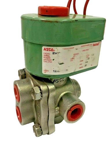 ASCO Series 8342 8342G701 4/2-Way Stainless Steel solenoid Valve 1/4 ...