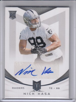 NICK KASA 2013 Momentum Rookie Signature Silver #173 RC 160/199 Raiders ...