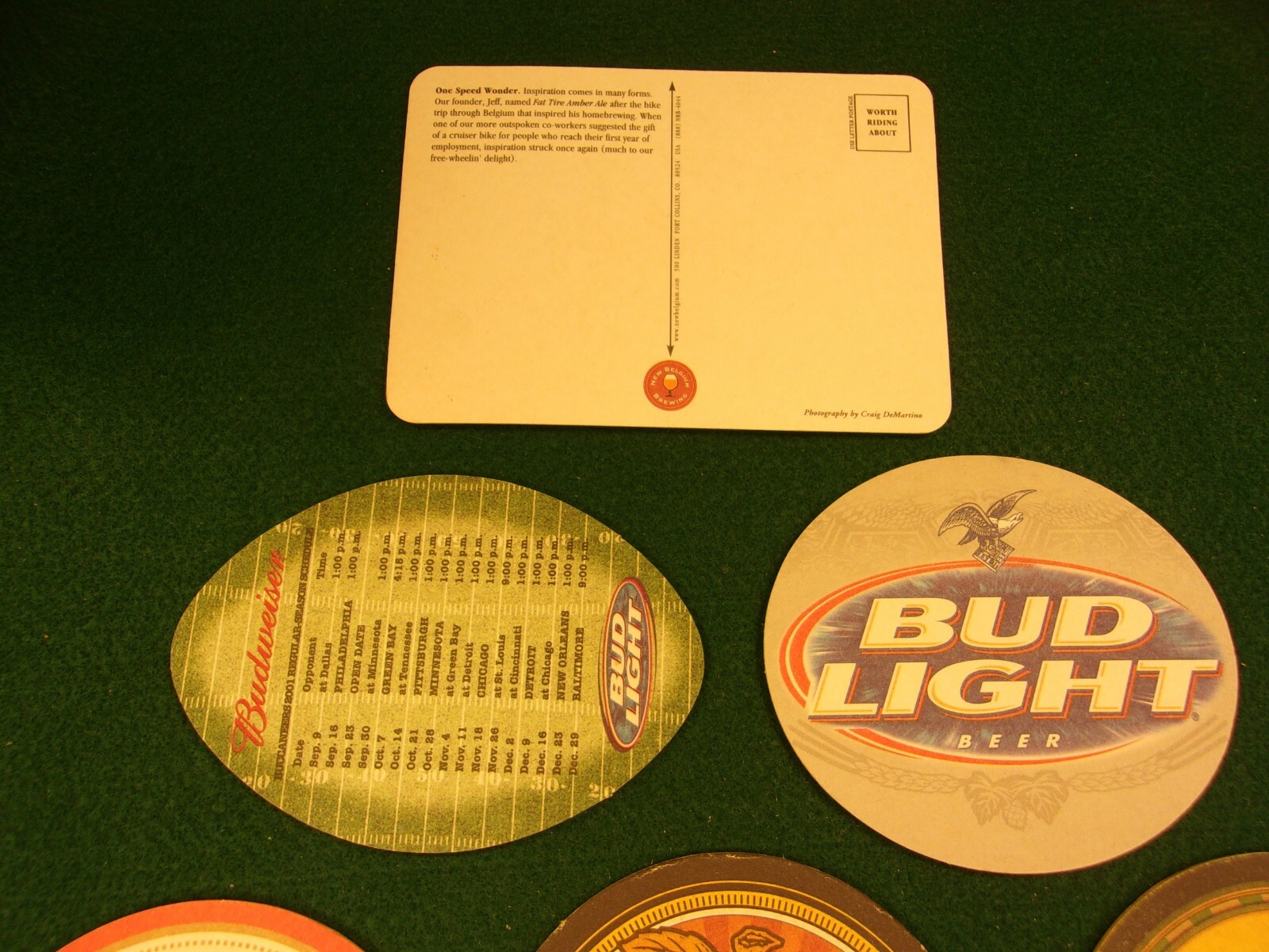 #19 of 40, MIXED LOT OF 10 BAR COASTERS - TEQUIZA, DOC OTIS' HARD ...