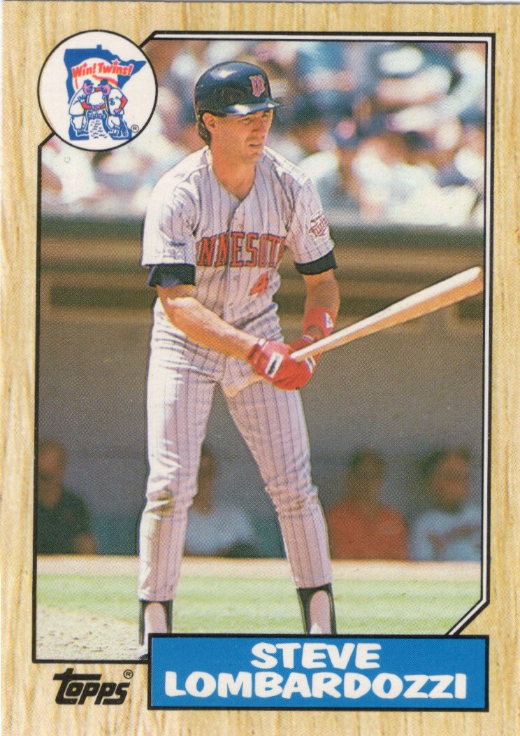 Steve Lombardozzi 1987 Topps Traded Baseball card #66T Minnesota Twins ...