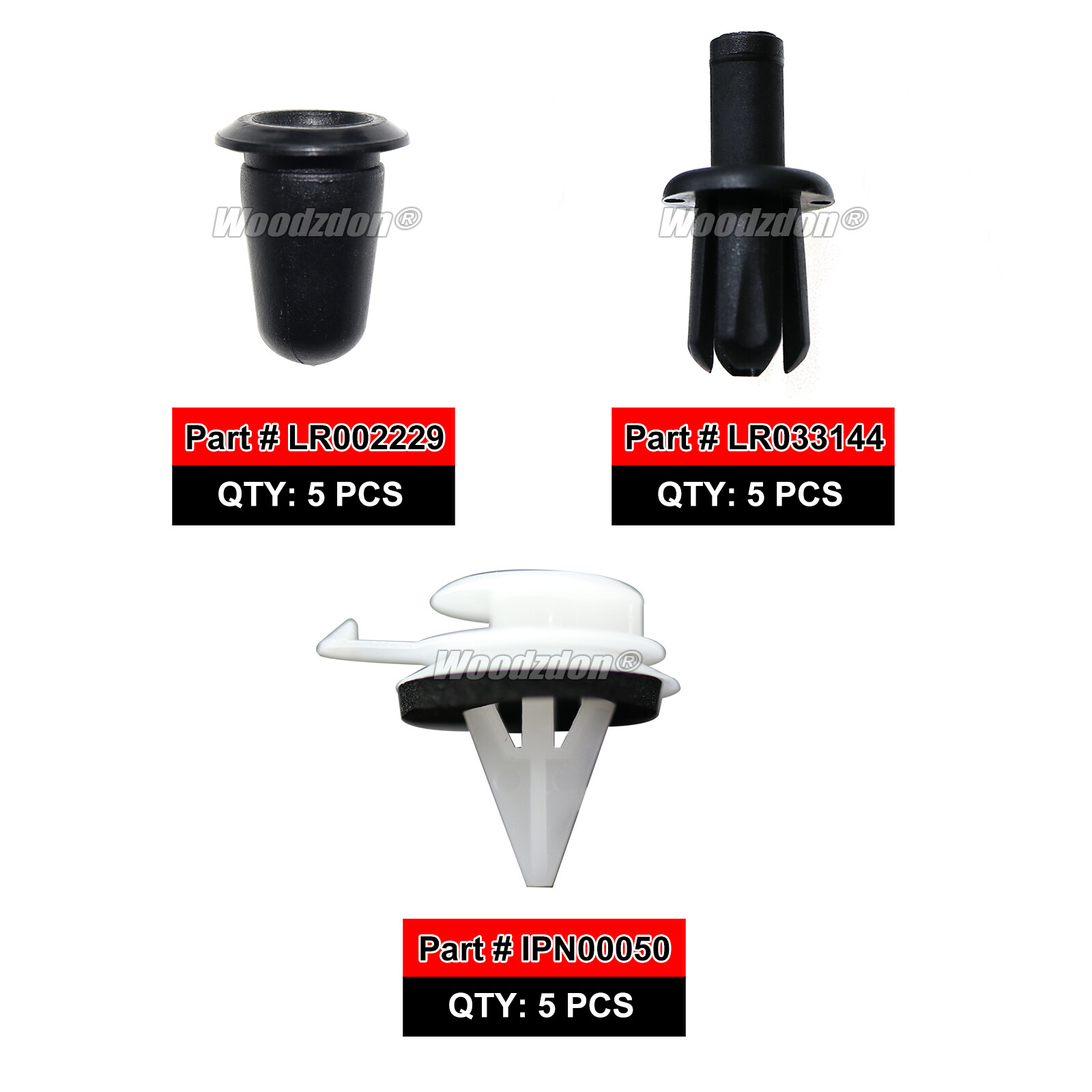 15 Pcs For Range Rover L322 Windshield A Pillar Push Rivet Retainer ...