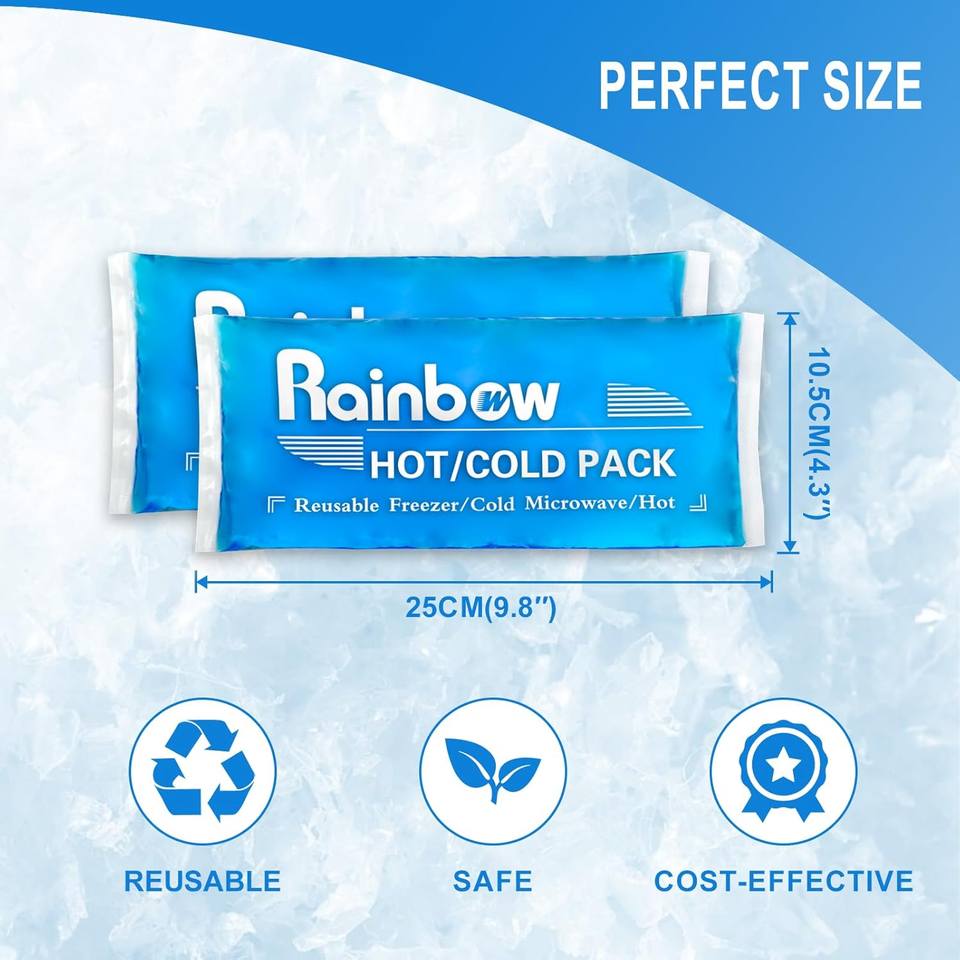 Soft Ice Packs Reusable Gel Pack 2 Hot and Cold Gel Ice Packs for ...