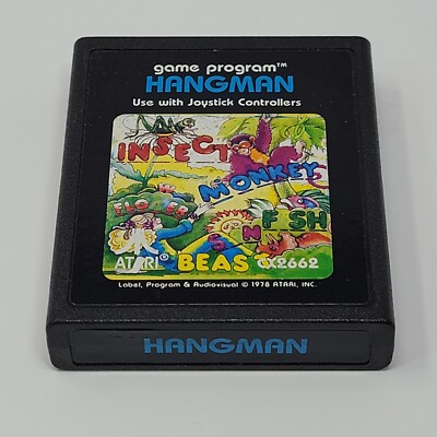Hangman (Atari 2600) CLEANED & TESTED | eBay