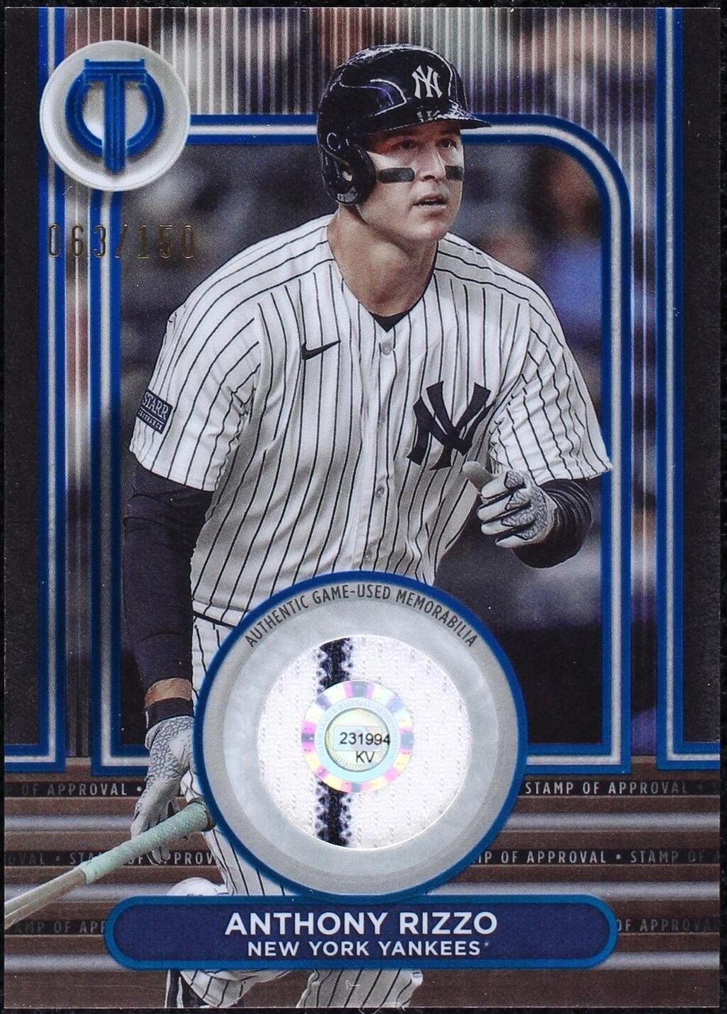 2024 Topps Tribute - Stamp of Approval Relics Anthony Rizzo #SOA-ARIZ ...