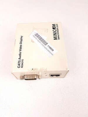 MINICOM CAT5 VGA TRANSMITTER DATA 1VS23011 AUDIO VIDEO DISPLAY REMOTE ...