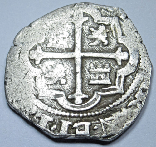1607-1617 Mexico 1 Reales "OMF" Spanish Colonial 1600's Pirate Treasure ...