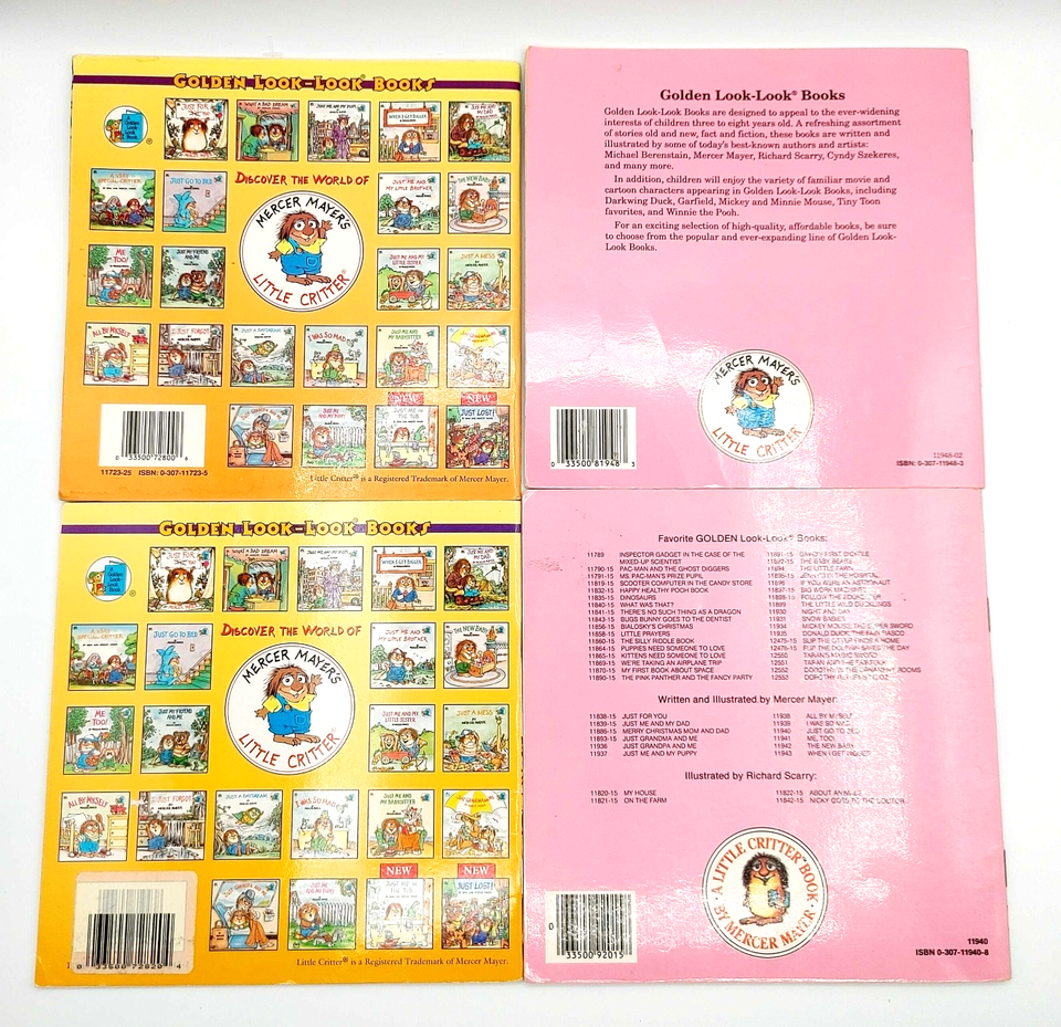 Lot of 4 Little Critter Mercer Mayer Books Picture When I Get Bigger ...