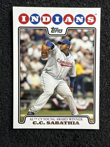 C.C SABATHIA #275 2008 Topps Baseball QTY Cleveland Indians | eBay