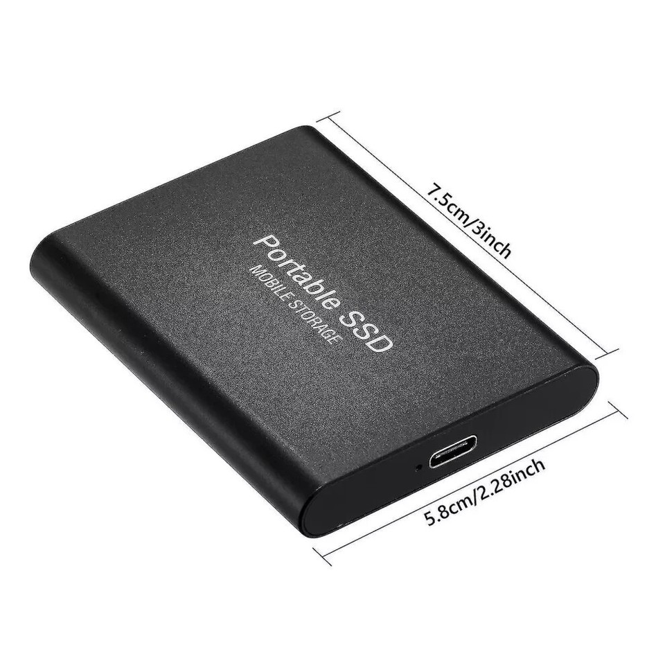 2TB External Hard Drive Disk Memory Storage USB 3.0 HDD for PC Laptop ...