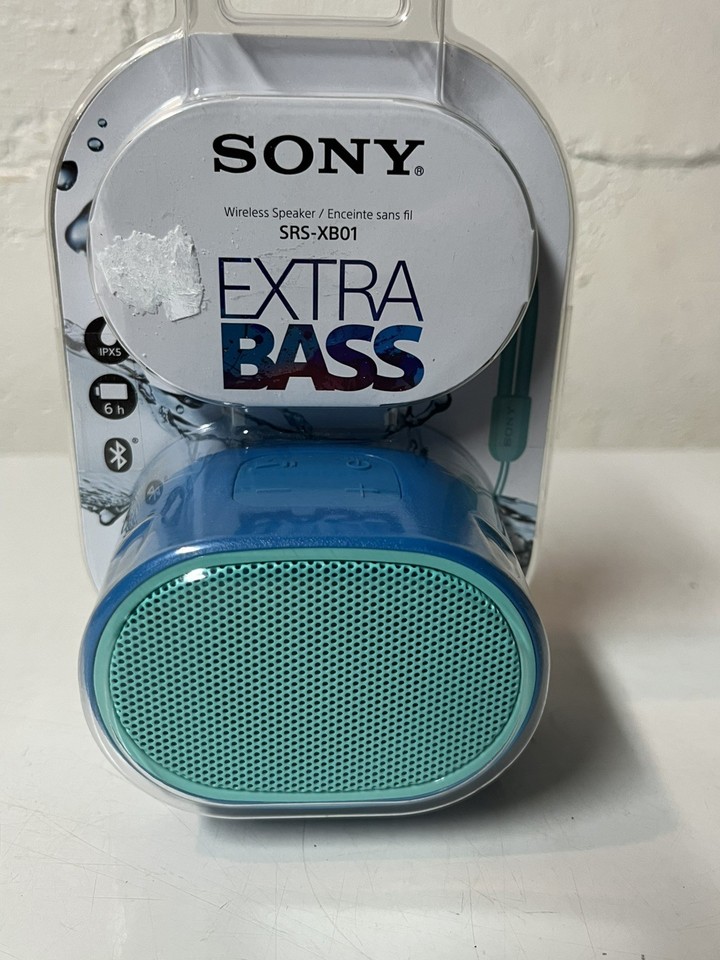 Sony SRS-XB01 EXTRA BASS Portable Water-Resistant Wireless Bluetooth ...