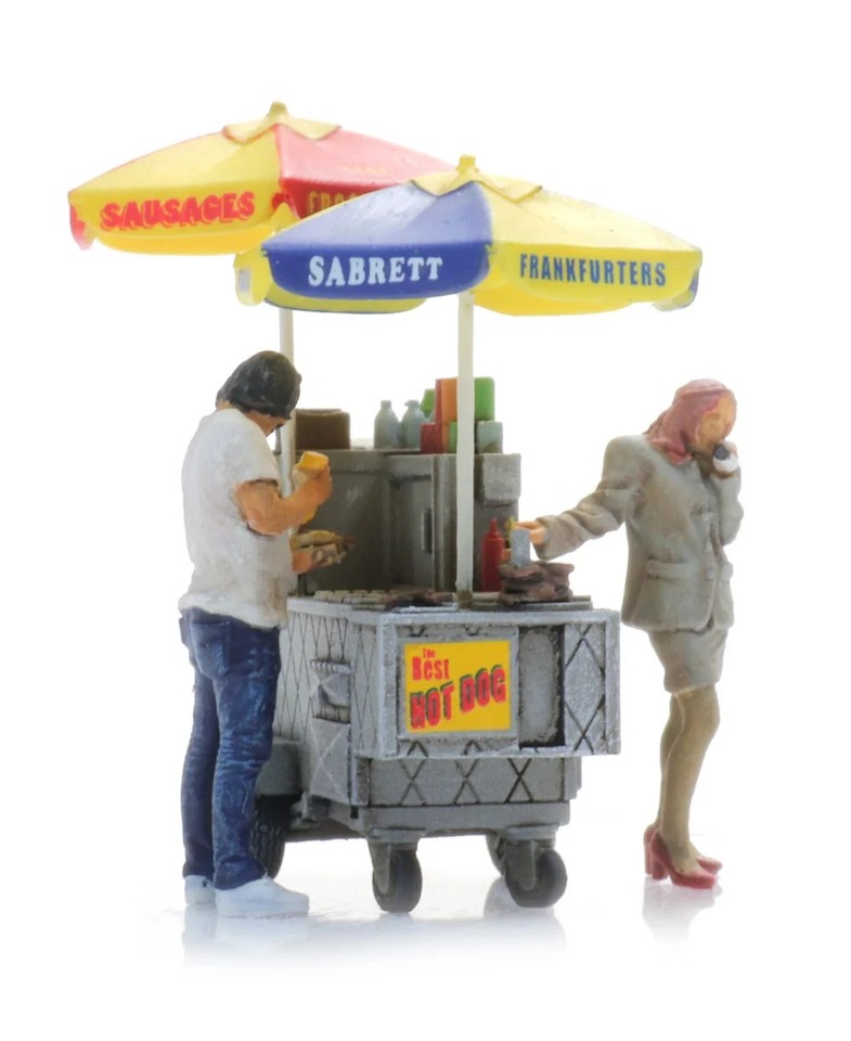HO Artitec Hot Dog Cart DP610.387.625 Hand Painted | eBay