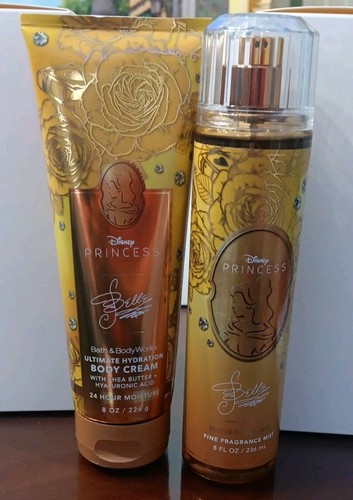 2 Bath & Body Works Belle DISNEY PRINCESS Ultimate Hydration Body Cream ...
