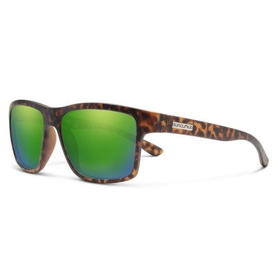 Suncloud A-Team Sunglasses, Matte Tortoise Frame, Polarized Green ...