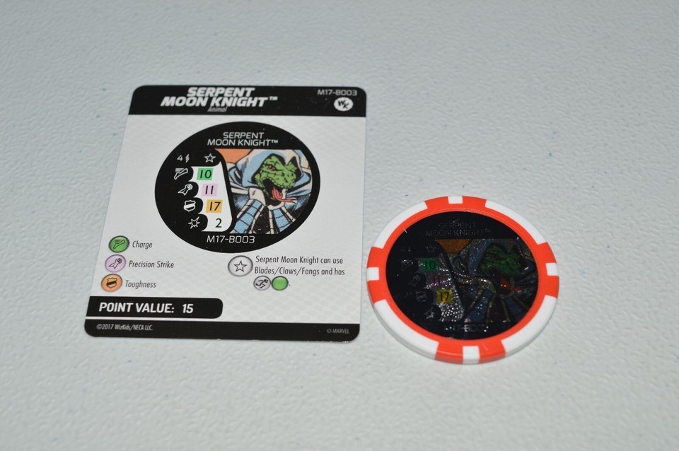 Marvel Heroclix Deadpool Merc Jet OP Kit Token Serpent Daredevil & Moon ...