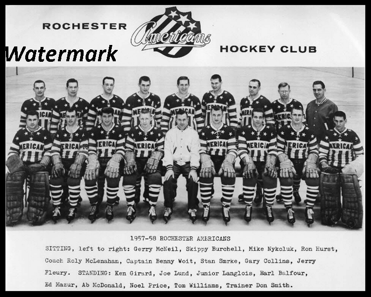 AHL 1957 - 58 Rochester Americans Team Picture 8 X 10 Photo Picture | eBay