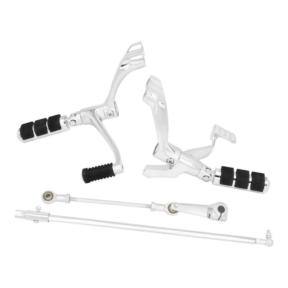 Chrome Forward Controls Kit Peg Levers For Harley Sportster Roadster 48 ...