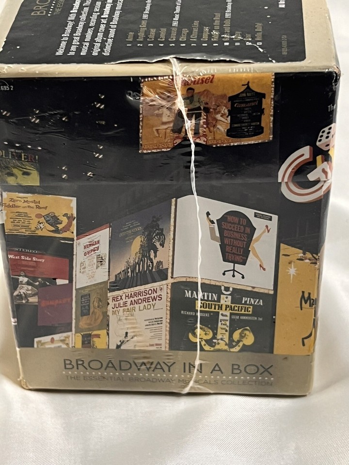 New Sealed Box Broadway In A Box Essential Broadway Musicals 25 CD Set ...