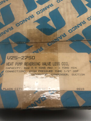 New in box Ranco V25-2750 Heat Pump Reversing Valve Less Coil | eBay