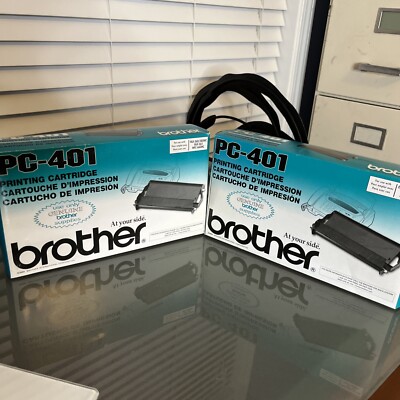 TWO Boxes Brother Print Cartridges PC-401 For Use With FAX-560/580MC ...