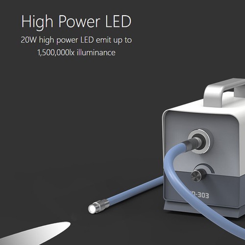 MINI Portable LED 20W Industry Microscope Microscopy Cold Light Source ...