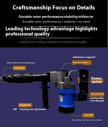 220v Electric Rust Remover Handheld Rust Removal Gun Needle Rust ...